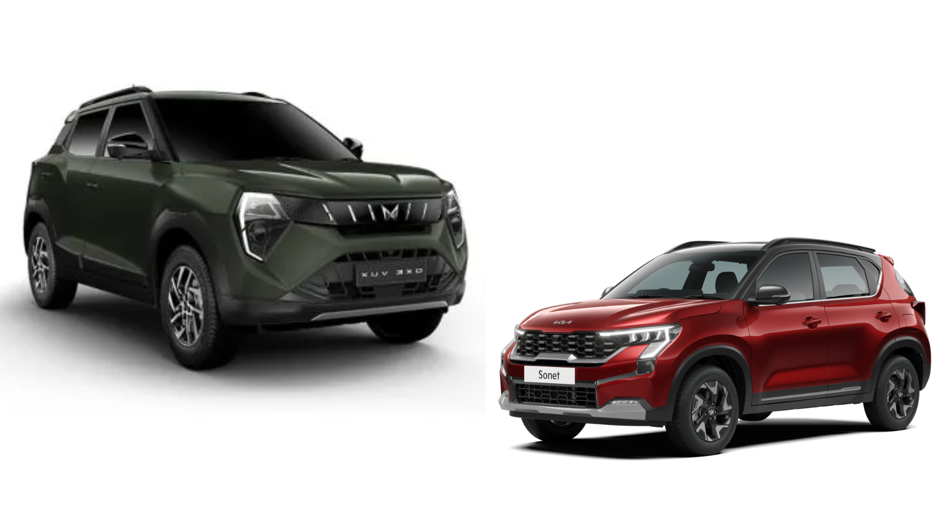 Comparison: Mahindra XUV 3XO vs. Kia Sonet
