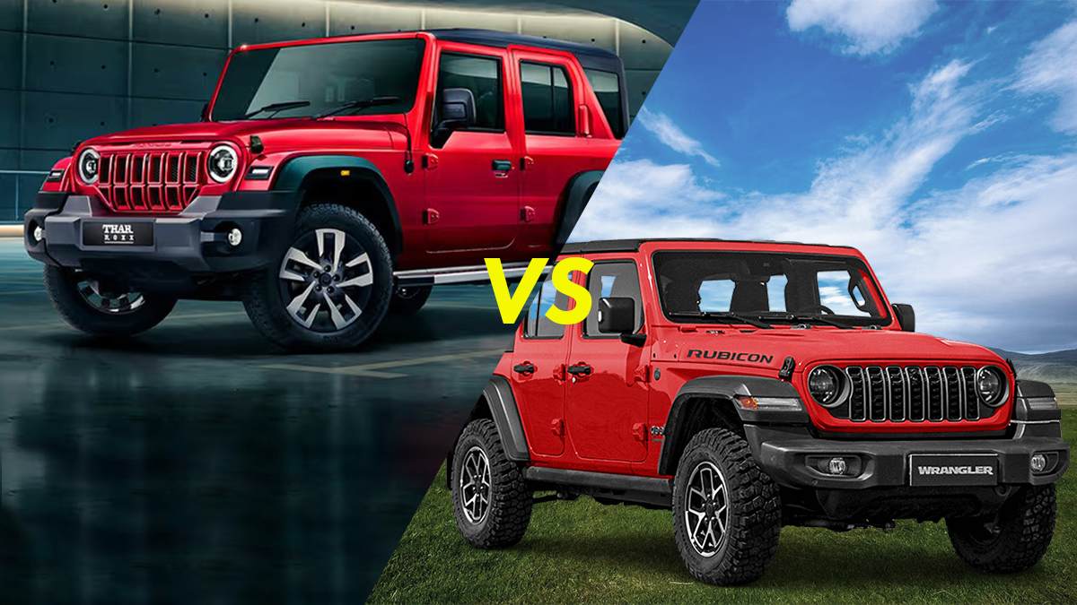 Comparison: Mahindra Thar Roxx vs Jeep Wrangler